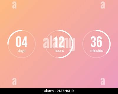 Countdown timer vector clock counter. Modern count down day vector business sign. Countdown web ...