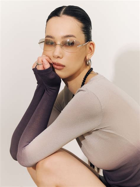 Трикотажный лонгслив с градиентом :: LICHI - Online fashion store