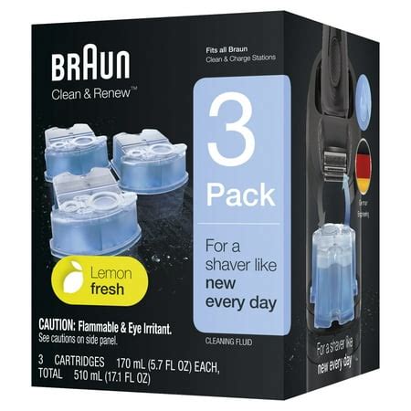 Braun Clean & Renew Refill Cartridges CCR - 3 pack - Walmart.com