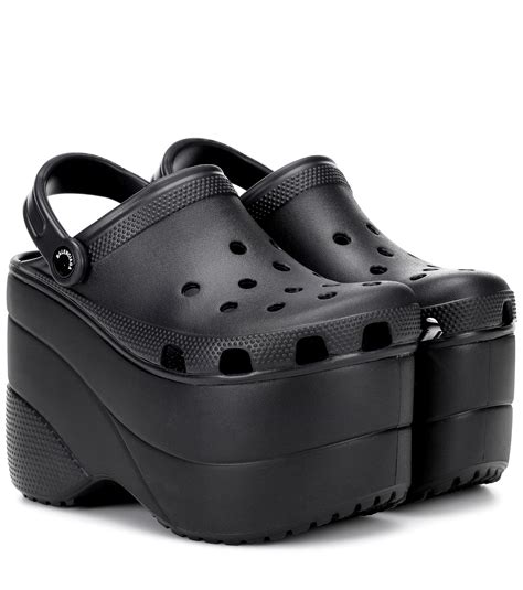 Balenciaga Platform Crocs in Black | Lyst