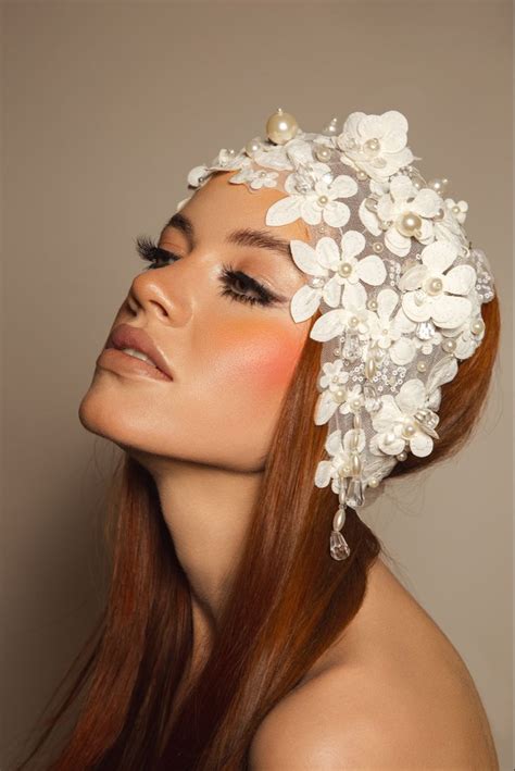 Headdress/ headpiece/ flowered headdress | Свадебные головные уборы ...