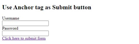 How to use Anchor tag as submit button ? | GeeksforGeeks