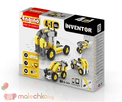 Конструктор 4 модела индустриални машини Engino Inventor - Палечко.БГ ...