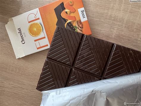 Темный шоколад С миндалем и апельсиновой цедрой Chocolat Noir Flor ...