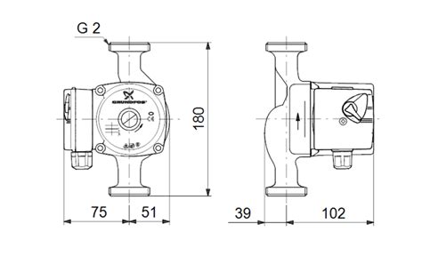 Купить насос циркуляционный для отопления Grundfos UPS 32-60 180 в ...