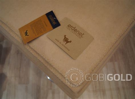 Одеяло тканое из 100% кашемира (ERDENET) 150x200 см. - кремовое (ЛЮКС ...