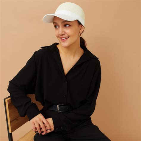 Кепка плетеная женская, молочный, 56-58 — Beachwear — MINAKU