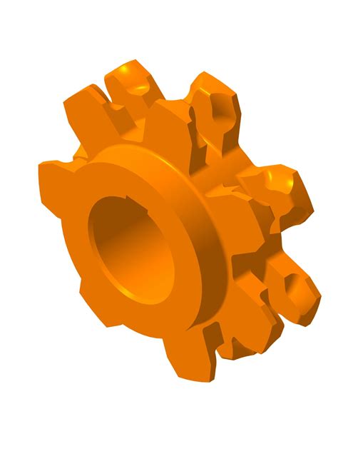 Звездочка для круглозвенной цепи калибра 24х86 z=7 - Чертежи, 3D Модели ...