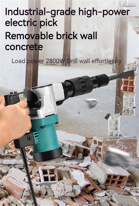Мощный электрический перфоратор для бетона, 220 В, 1200 Вт | AliExpress