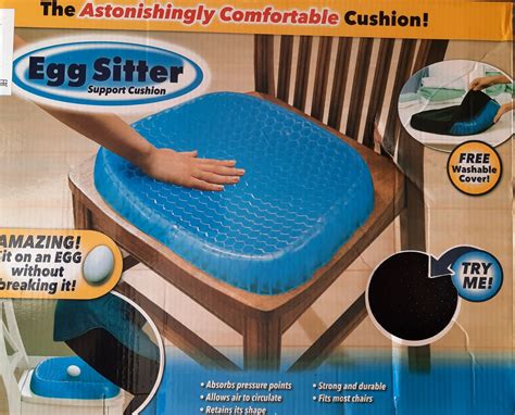 Гелевая подушка Egg Sitter на сидение для снятия напряжения | отзывы