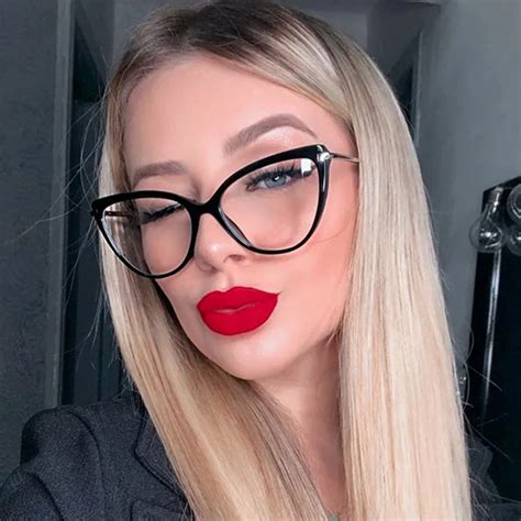 Винтажные прозрачные оправы кошачий глаз для мужчин и женщин ...