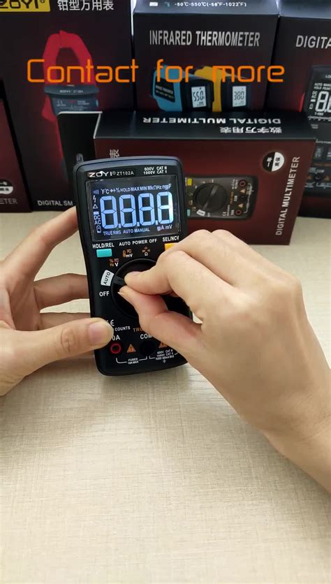 New Zoyi Zt102a Auto Ranging Digital Multimeter With Reverse Display ...