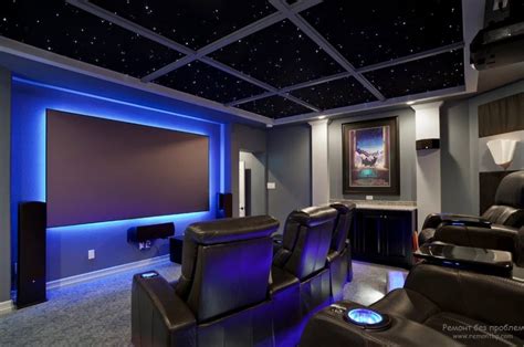 Интерьер и дизайн домашнего кинотеатра | 25 современных идей на фото
