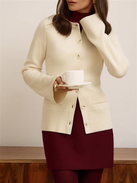 Удлиненный кардиган с крупными пуговицами :: LICHI - Online fashion store