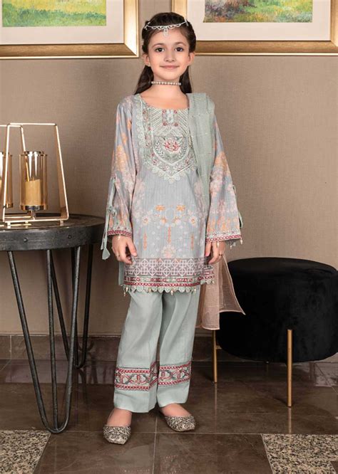 AL-701 - Readymade - Kids Luxury Lawn Collection by Ally's 2023 – Memsaab