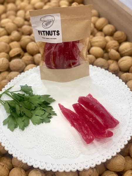 Папайя вяленые цукаты, сушеные палочки красные, сухофрукты FITNUTS, 500 ...