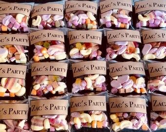 Personalised sweet bags | Etsy
