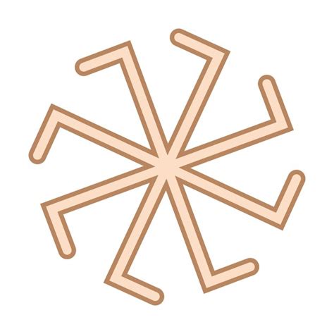 Premium Vector | Kolyadnyk a slavic symbol decorated with an ornament ...