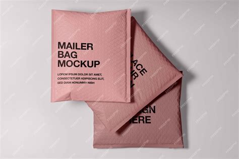 Premium PSD | Mailer bag mockup design