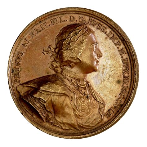 American Numismatic Society: Bronze Medal of Peter I "the Great" of ...