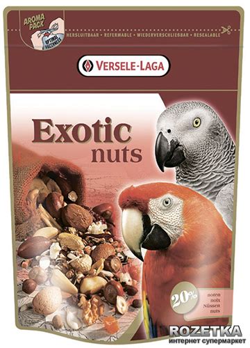 Корм для крупных попугаев Versele-Laga Prestige Exotic Nut Mix зерновая ...