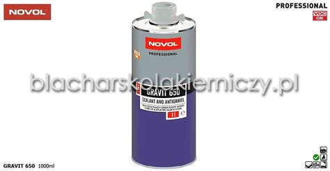 NOVOL GRAVIT 650 Środek Ochrony Karoserii Konserwacja Szara 2w1 Masa ...