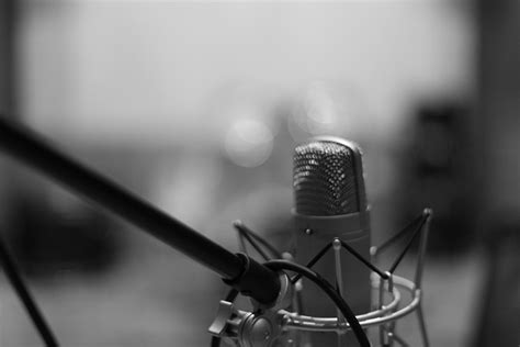 Mikrofon Mic Czarno Białe · Darmowe zdjęcie na Pixabay