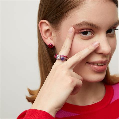 Кольцо Шар с камнем фиолетовое, Артикул: R179-81. Купить с доставкой по ...