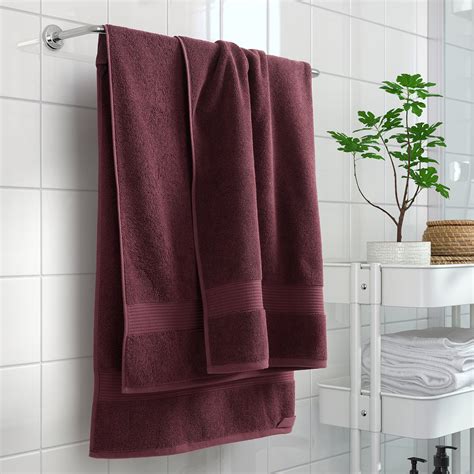 FREDRIKSJÖN простыня банная насыщенный красный 100x150 см | IKEA Latvija