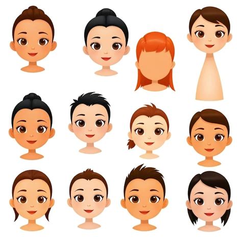Skin vector set white background isolated a high | Premium AI-generated ...
