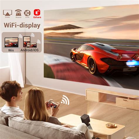 ᐉ Проектор портативный BYINTEK P19 Pro 3D с аккумулятором 7800 mAh/WiFi ...