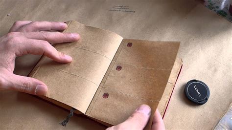 записная книжка (ручной переплет) - YouTube