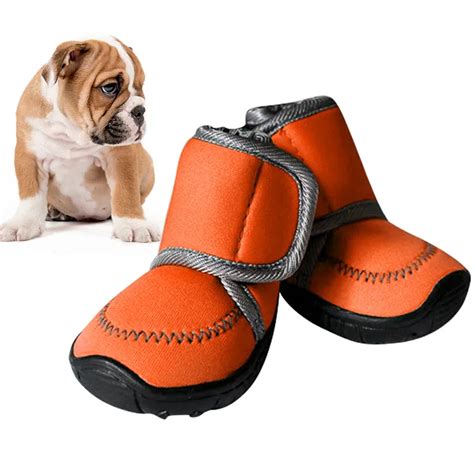 Winter Pet Dogs Non slip Solid Winter Warm Dog Shoes Pet Thick Snow ...