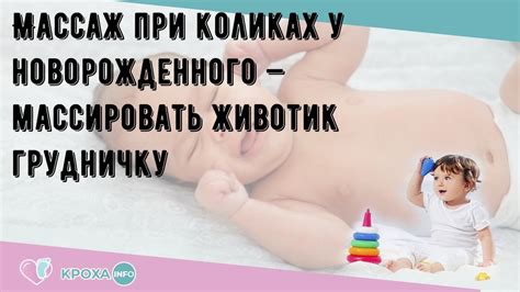 Массаж при коликах у новорожденного — массировать животик грудничку ...