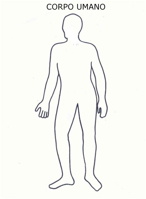 Corpo Umano, Disegni per bambini da colorare