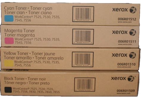 Xerox 7525 SET | 006R01512 006R01511 006R01510 006R01509 | Original ...