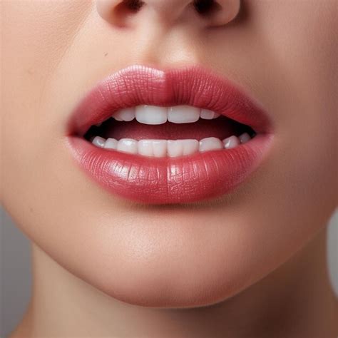 Premium AI Image | Beautiful and rosy feminine lips