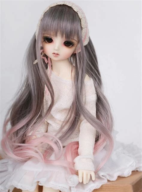 Новые 1/3 1/4 1/6 1/8 Bjd парик высокая Температура модные длинные ...
