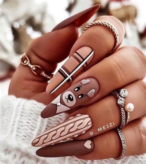 ☃️ ☃️ ☃️ | Gel nails, Bears nails, Acrylic nails