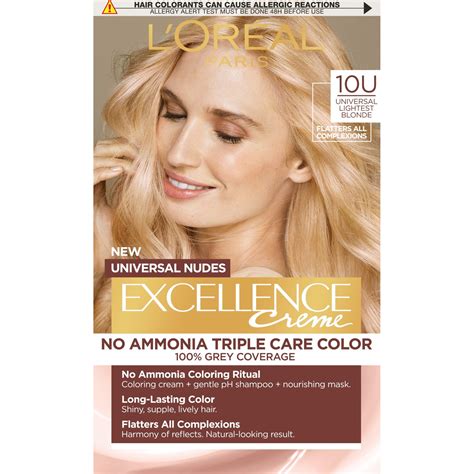 L'OREAL EXCELLENCE CREME БЕЗ АМОНЯК боя за коса 10U UNIVERSAL LIGHTEST ...