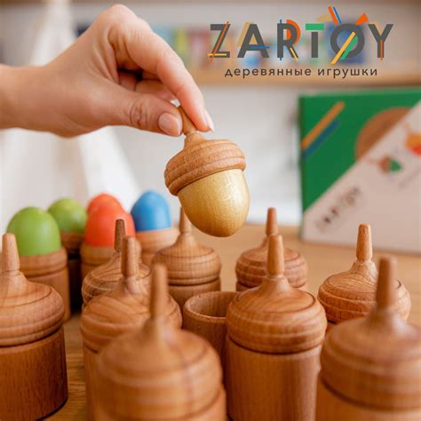 Подарочный набор сортер для детей "Звуки радуги", игра желуди в ...