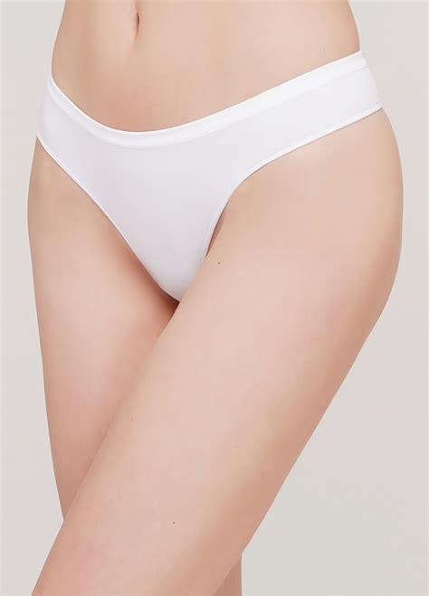 Бесшовные стринги STRING BRIEFS (белый) Giulia