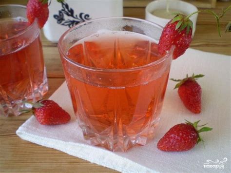 Клубничный компот - пошаговый рецепт с фото на Повар.ру