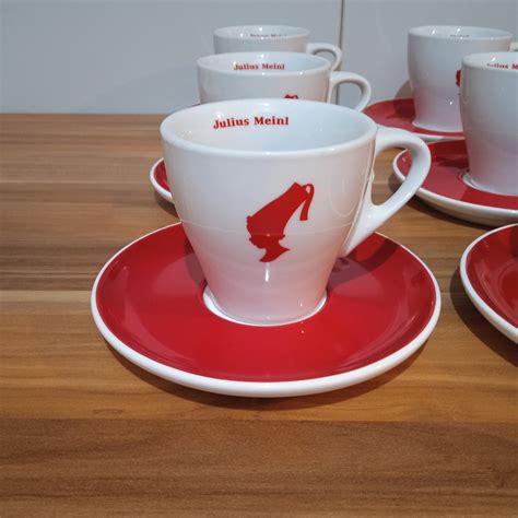 Set of 2 Julius Meinl Double Espresso Coffee Cup and Saucer, Meinl ...