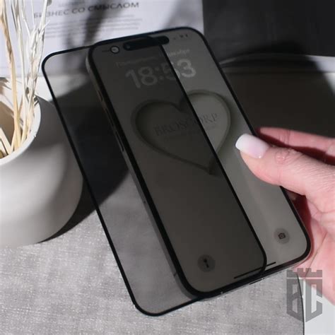 Защитное стекло антишпион на Xiaomi Poco X5 Pro 5G (Сяоми Поко Х5 Про ...