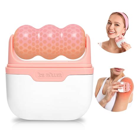 Amazon.com: Hanmier Ice Roller for Face with Gua Sha, Ice Face Roller ...