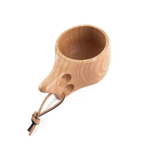 Дървена Чаша Кукса , Kuksa . Скандинавски стил , къмпинг туризъм гр ...