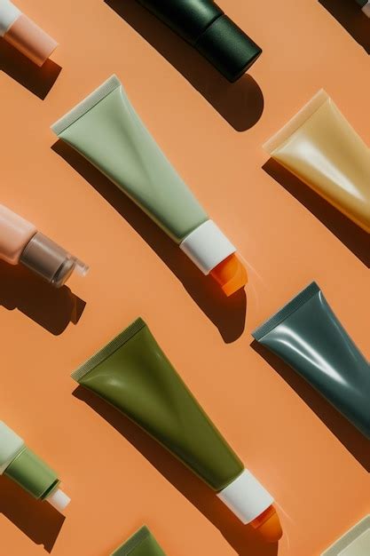 Premium Photo | Cosmetic tubes soft colours
