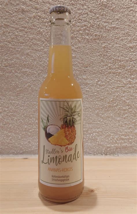Stadler’s Bio Limonade Ananas-Kokos - Brennerei Stadler