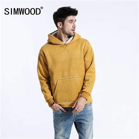 Aliexpress.com : Buy SIMWOOD 2018 Hot Sale Suede Hoodies For Men Hip ...